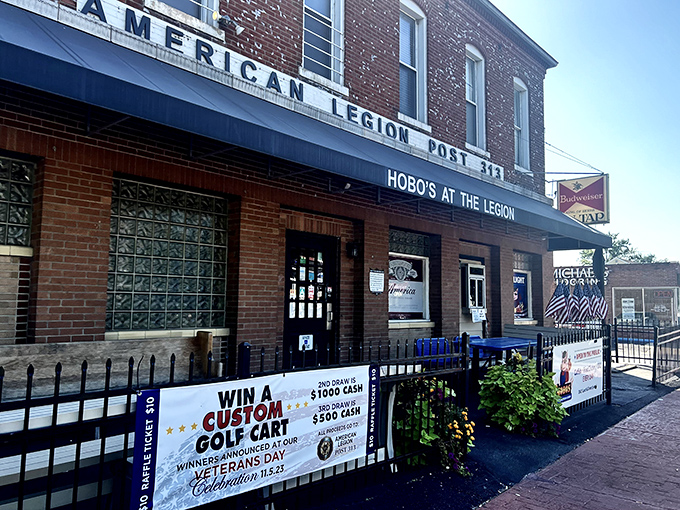 The unassuming brick fa&ccedil;ade of Hobos at the Legion might not scream "culinary destination," but those American flags hint at the patriotic spirit inside.