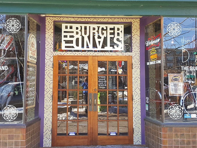 The storefront beckons like a burger beacon on Massachusetts Street, promising delicious rebellion against ordinary fast food.
