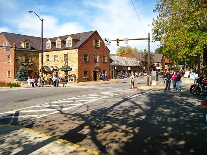 Nashville's main street looks like it was plucked straight from a Norman Rockwell painting, complete with charming storefronts and that small-town Americana vibe we all secretly crave. 