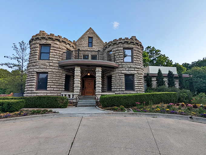 Straight out of a European fairytale, Caenen Castle's limestone turrets and grand entrance make suburban Shawnee feel like a medieval countryside escape.