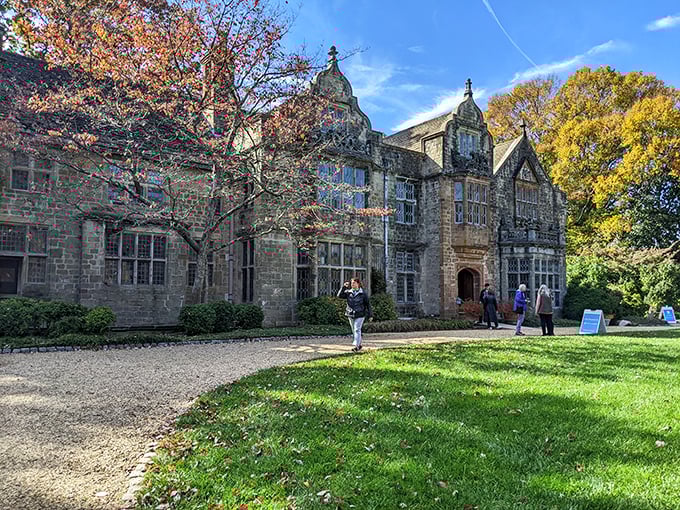 Virginia House stands proudly against a blue Richmond sky, its centuries-old stones telling stories that span continents and generations.