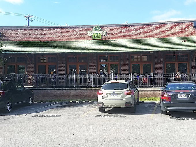 Hammontree's brick exterior with its distinctive green awning promises comfort food nirvana in the heart of downtown Fayetteville.