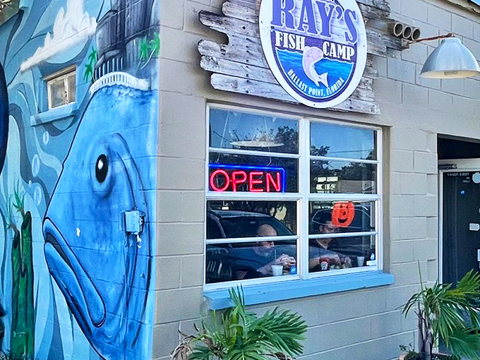 The unassuming exterior of Big Ray's Fish Camp proves once again that Florida's best seafood often hides in plain sight, like a grouper in seagrass.