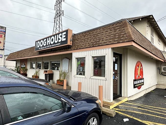The unassuming exterior of The Dog House in New Castle might not scream "culinary destination," but locals know better than to judge this book by its cover.