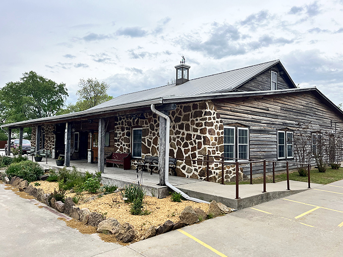 The stone-and-timber exterior of The Wooden Spoon isn't just rustic charm&mdash;it's a promise of what awaits inside: authenticity without pretense.