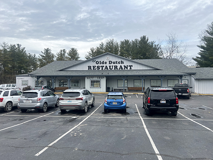 The packed parking lot at Olde Dutch tells you everything you need to know—this place has a fan club, not just customers.