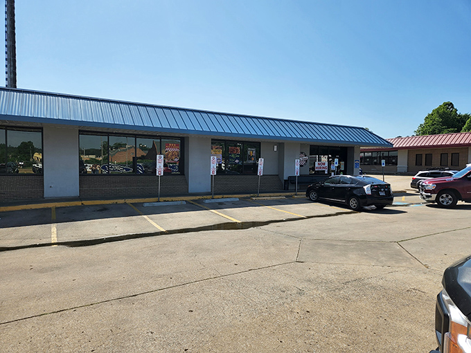 Welcome to Calico County! This unassuming exterior hides a treasure trove of comfort food delights.