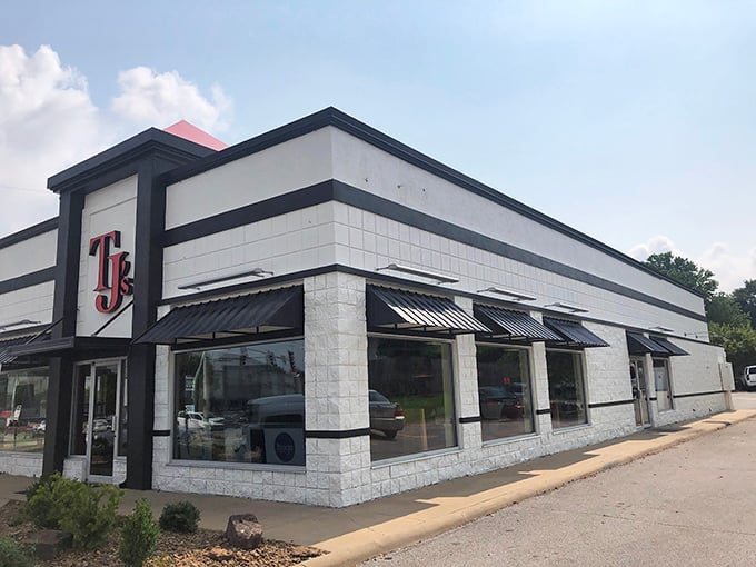Robot murals aren't typically what you expect at sandwich shops, but this mechanical greeter sets the playful tone for the flavor adventure awaiting inside.