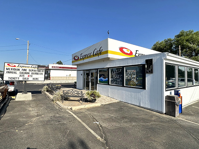 The unassuming white exterior of Express Cafe in Meridian might not scream "culinary destination," but locals know better. This breakfast institution has been serving Idaho since 1988.