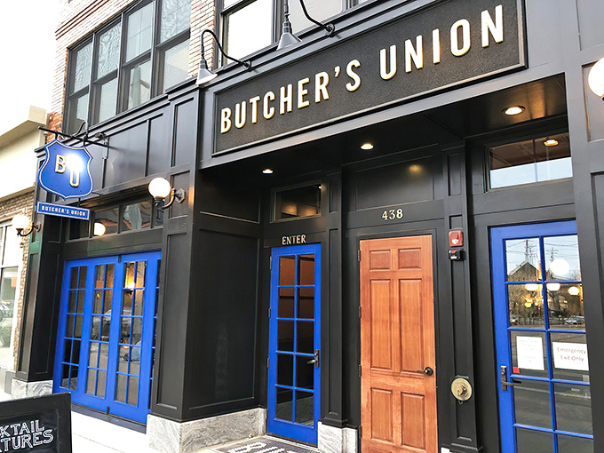 The unassuming brick fa&ccedil;ade with striking blue doors is Grand Rapids' worst-kept secret. Like finding a speakeasy without needing the password.