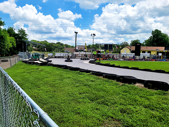 The asphalt playground awaits! Crofton's winding track promises more twists and turns than your last attempt at assembling IKEA furniture.