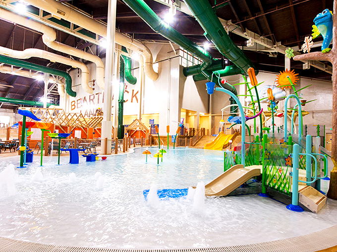 The FlowRider surf simulator: where California surf culture meets Midwestern practicality. Perfect waves every time, no shark warnings necessary! 