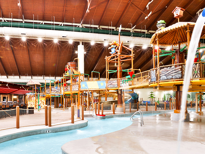 The indoor water paradise at Great Wolf Lodge keeps the splashing going year-round, regardless of Georgia's weather tantrums outside.