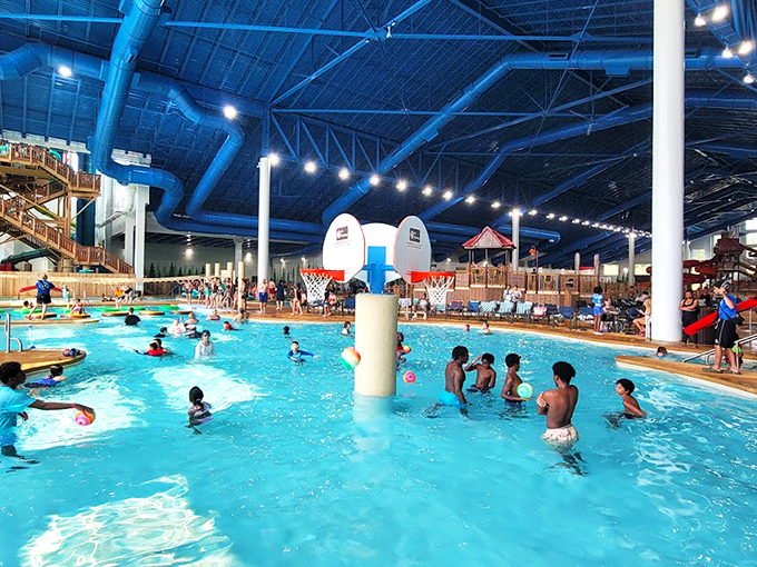 The indoor water paradise where swimsuit season never ends, even when Maryland's weather decides to throw a tantrum.