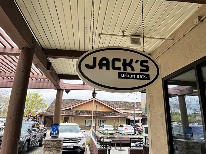 The unassuming sign that marks the entrance to potato paradise. Like finding a treasure map that actually leads to treasure.