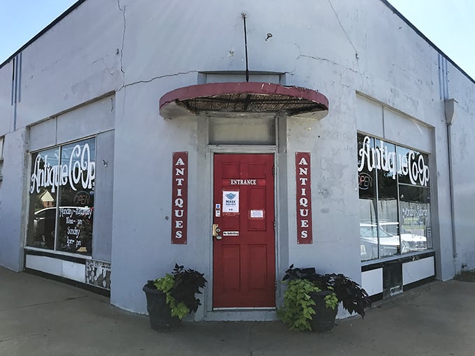 The unassuming white exterior with that iconic red door is like a portal to another dimension&mdash;one where time slows down and treasures await.