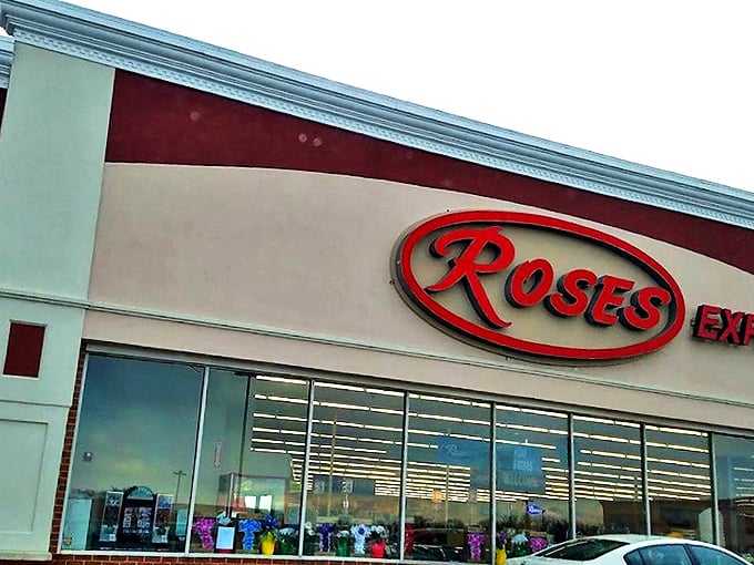 The iconic red oval sign beckons like a lighthouse for bargain hunters. Roses Express in Smyrna promises treasure without the typical treasure map price.