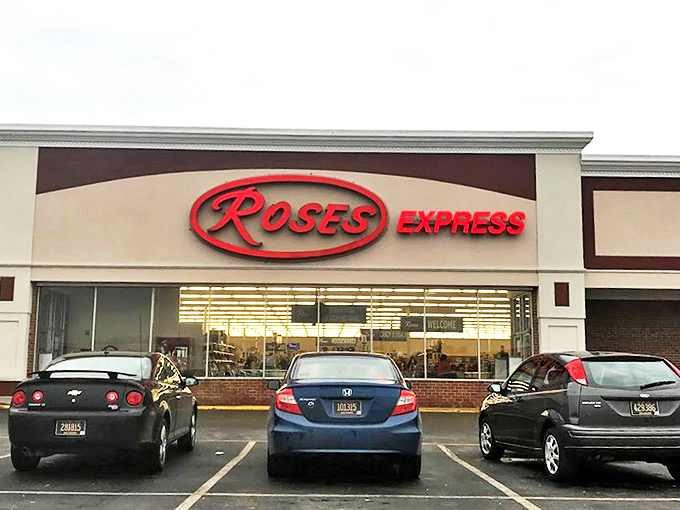 The iconic red oval sign beckons like a lighthouse for bargain hunters. Roses Express in Smyrna promises treasure without the typical treasure map price.