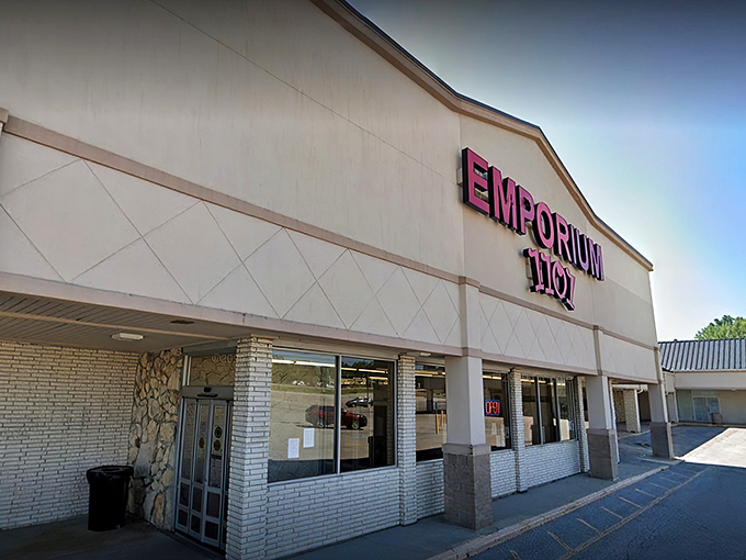 The unassuming storefront of Emporium 1101 stands like a treasure chest waiting to be opened. Don't judge this book by its cover—inside lies an Aladdin's cave of wonders.