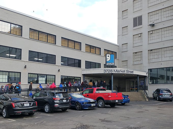 The unassuming white fa&ccedil;ade of MERS Goodwill Outlet on Market Street &ndash; like finding out Clark Kent is actually Superman when you step inside.