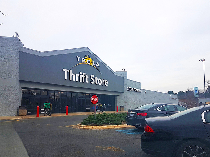The cheerful sun logo beckons treasure hunters to this unassuming building housing an Aladdin's cave of secondhand wonders and life-changing opportunities. 