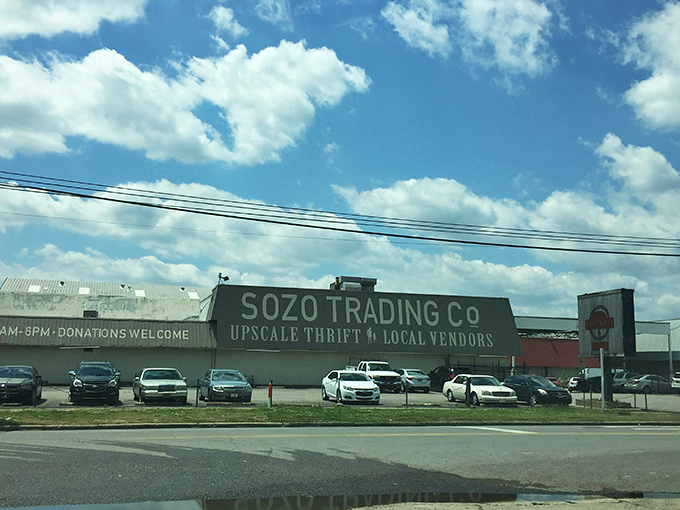 The unassuming exterior of Sozo Trading Co. belies the treasure trove within&mdash;like finding a portal to another dimension disguised as a warehouse.