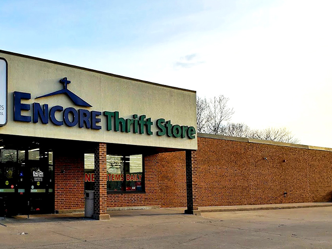 The unassuming brick fa&ccedil;ade of Encore Thrift Store belies the treasure trove waiting inside, where new items arrive daily to tempt bargain hunters.