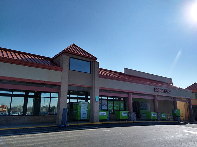 The iconic red-roofed Value Village in Silver Spring stands like a beacon for treasure hunters, promising adventures in affordable retail archaeology.