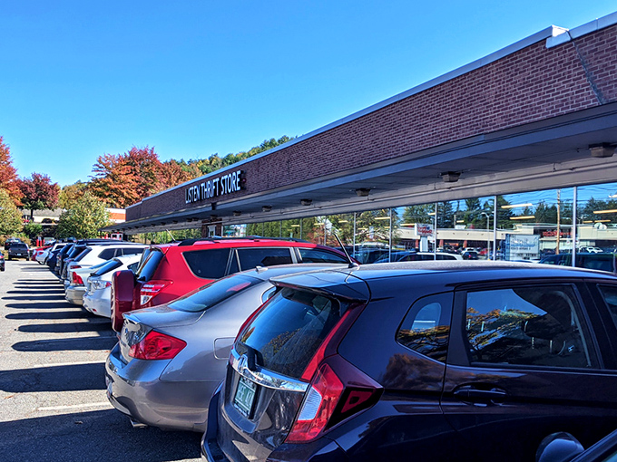 The bustling parking lot tells the story – LISTEN Thrift Store isn't just a shopping destination, it's a treasure-hunting phenomenon that draws crowds daily.