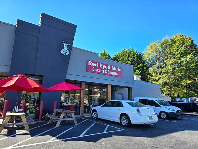 The blue and white facade might not scream "culinary destination," but that's the point&mdash;the best breakfast spots never advertise their greatness with neon signs.