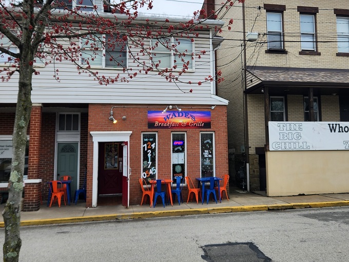 Welcome to Wade's, where the red door isn't just an entrance&mdash;it's a portal to breakfast nirvana. Prepare for a flavor adventure!