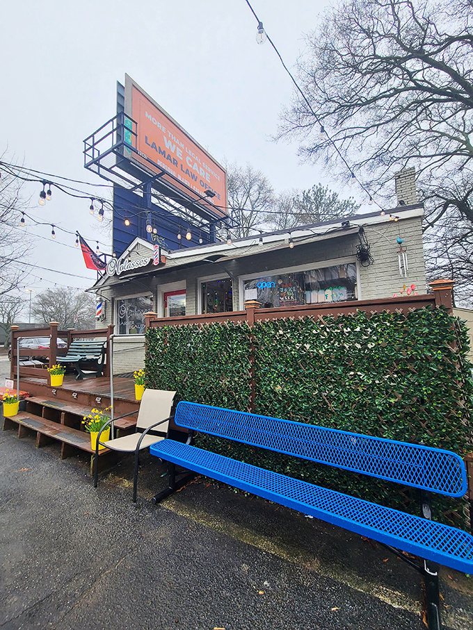 The unassuming brick exterior of Poco Loco belies the culinary treasures within. Colorful papel picado banners add a festive touch to this Kirkwood gem.