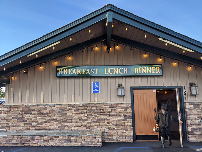 The unassuming exterior of D'Carlos hides culinary treasures within, like finding a diamond mine disguised as a garden shed.