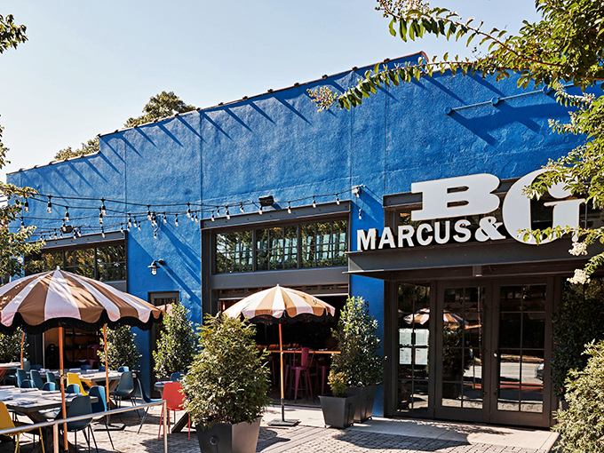 That electric blue exterior isn't just a building&mdash;it's a declaration that something special awaits inside. Like finding a sapphire in Atlanta's culinary landscape.