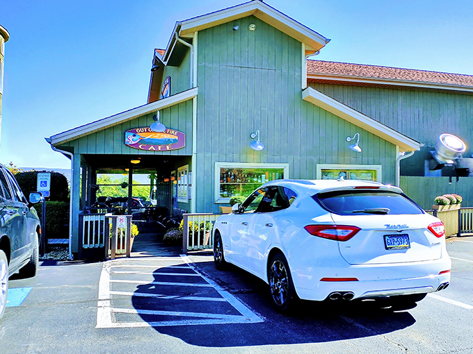 Rustic charm meets culinary excellence at Out of the Fire Cafe, where the Laurel Highlands backdrop is almost as delicious as what's served inside. 