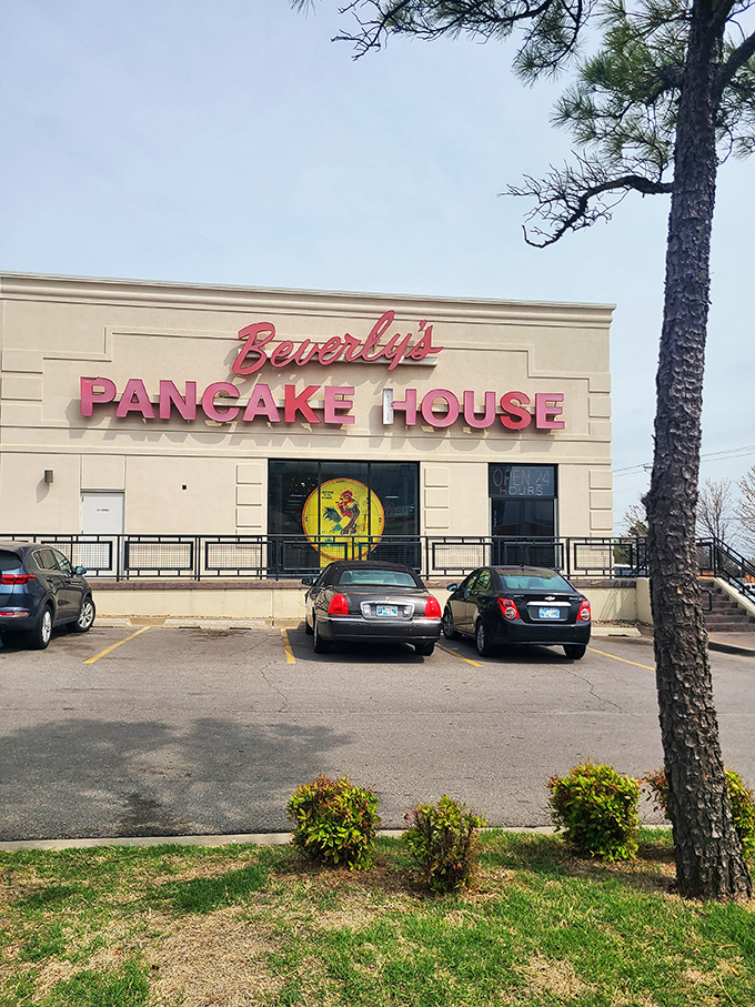 That iconic pink neon sign isn't just advertising &ndash; it's a 24-hour beacon calling to hungry souls across Oklahoma City.
