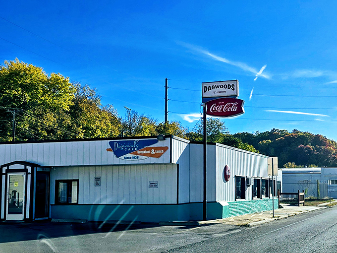 The unassuming exterior of Dagwood's Cafe has been welcoming hungry Kansas Citians since 1938. Some treasures don't need flashy packaging.