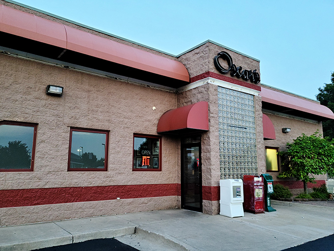 Oscar's Classic Diner stands proudly on Missouri Boulevard, its brick exterior and maroon awnings promising comfort food treasures within. No fancy frills needed here. 