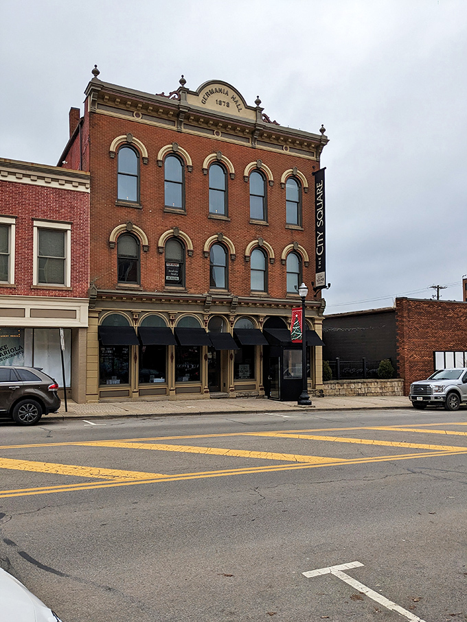 The historic Quinby Building stands proudly in downtown Wooster, housing a culinary treasure that's worth every mile of your journey.