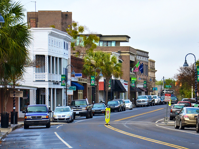 Bay Street's historic storefronts stand like a lineup of Southern gentlemen, each with stories to tell and treasures to share.