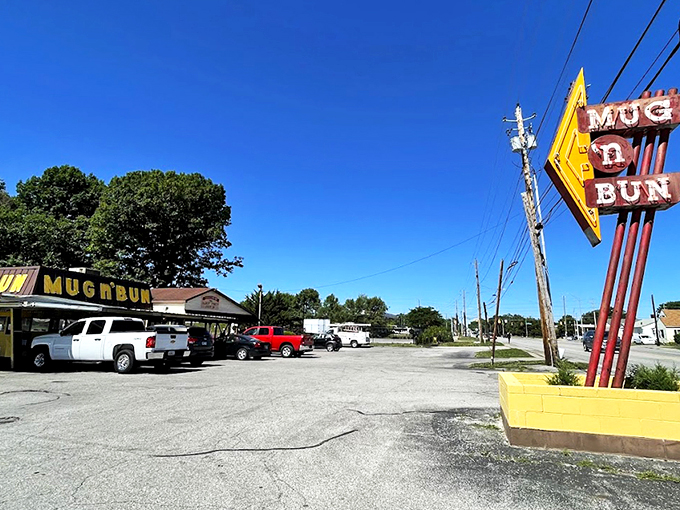 The unassuming white building houses decades of culinary history. In Speedway, greatness often comes in modest packages.