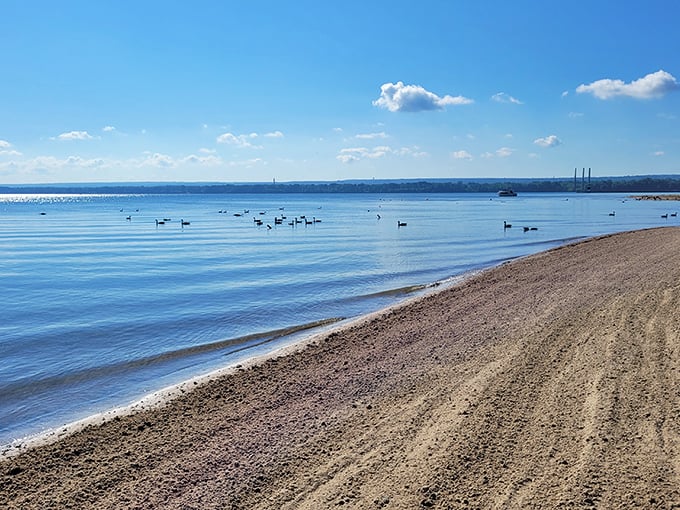 The sandy shores of Presque Isle Beach 11 stretch out like nature's welcome mat, offering a rare combination of lakeside tranquility and room to breathe.