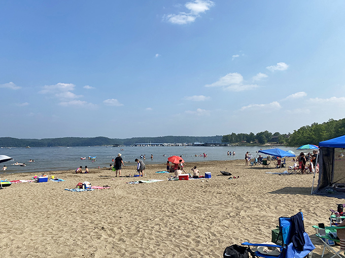 The ultimate Midwest beach experience without the coastal price tag&mdash;where Indiana's golden sand meets blue water under an even bluer sky.