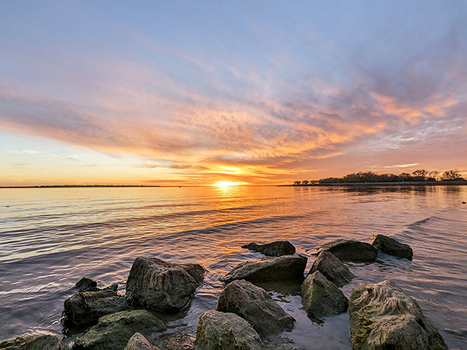 Waconda Lake stretches out like Kansas's answer to the Riviera, minus the crowds and overpriced umbrella drinks
