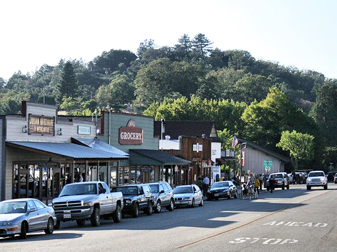 Main Street Julian at sunset looks like someone spilled a painter's palette across the sky. Small-town magic with a technicolor backdrop.