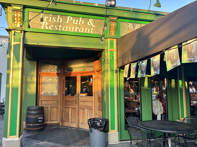 The distinctive green exterior of Molly Malone's stands proudly in Louisville's Highlands&mdash;a Celtic oasis in Kentucky bourbon country.