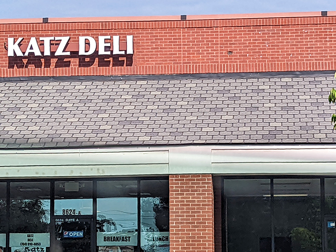 Katz Deli may be tucked into a suburban strip mall, but this unassuming exterior houses authentic Jewish deli treasures waiting to be discovered.