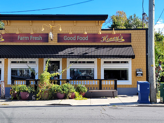 The sunshine-yellow exterior of Honey's isn't just a building&mdash;it's a promise of the golden deliciousness waiting inside. Delaware's cheeriest breakfast spot beckons.