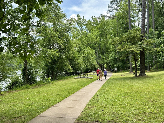 History flows between these ancient stone walls like whispers from the past&mdash;a perfect canal corridor for hikers and time travelers alike.