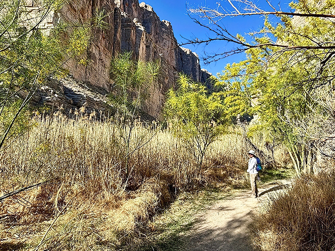 The trail beckons around the bend, with limestone walls that have been patiently waiting millions of years for your Instagram moment.